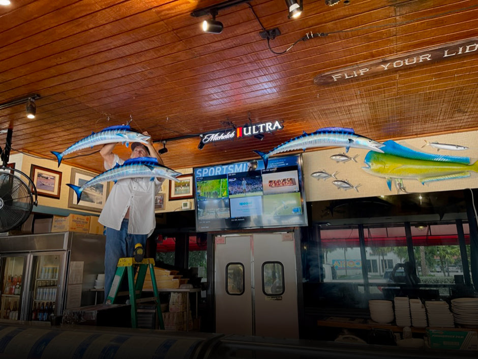 Nautical Restaurant Decor | King Sailfish Mounts